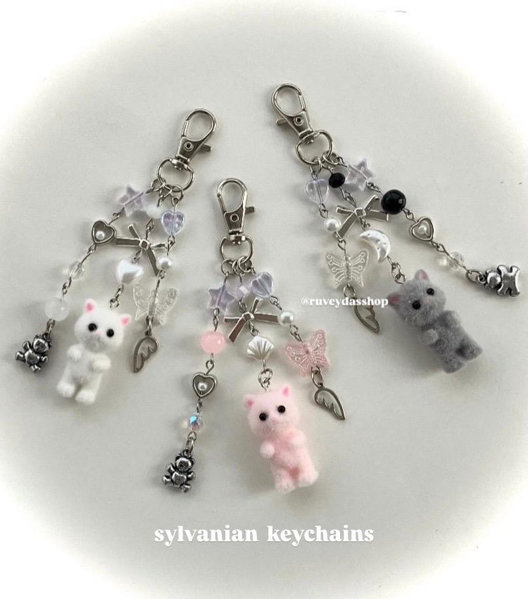 Sylvanian Family Inspired Keychain / Sylvanian Family Charm / Birthday ...