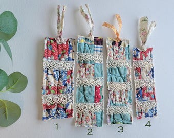 Repurposed Vintage Quilt Bookmarks - Etsy