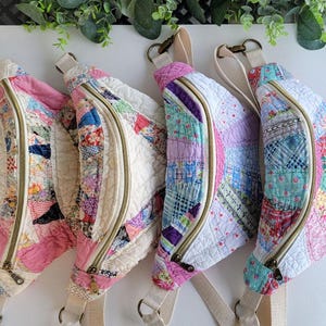 Vintage Quilted Fanny Pack |quilt Fanny Pack|quilt Purse|quilt Bag ...