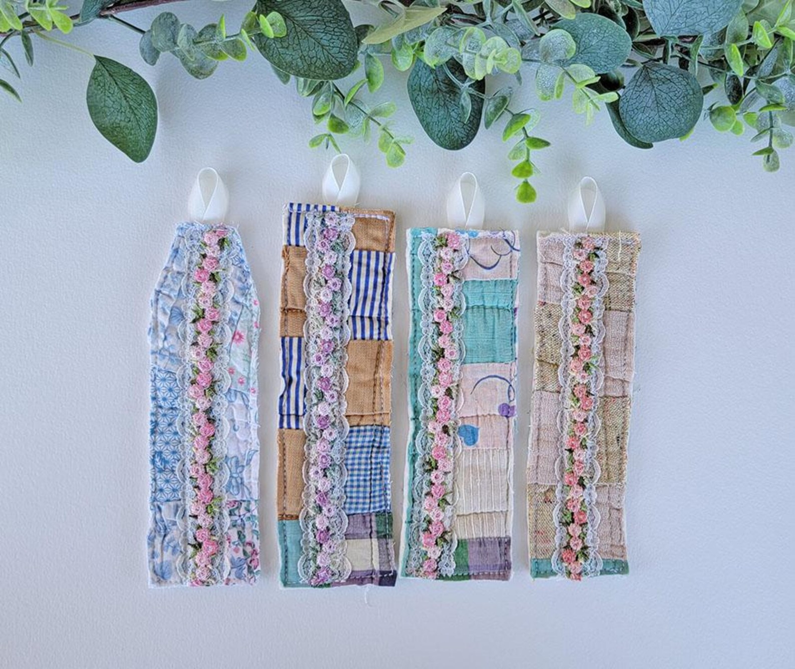 Vintage Quilt Bookmark, Repurposed Patchwork Fabric Page Keeper - Etsy