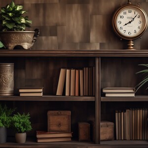 Cozy Rustic Office Virtual Background | Zoom Virtual Background | Home ...