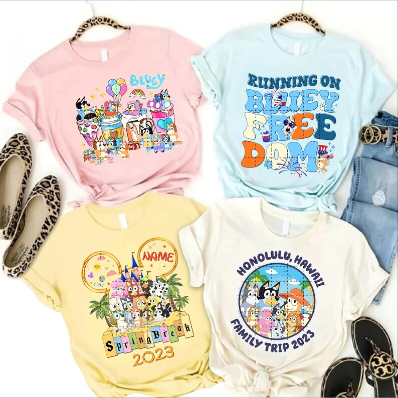 Bluey Vacation PNG Bluey Family PNG Bluey Design Digital - Etsy