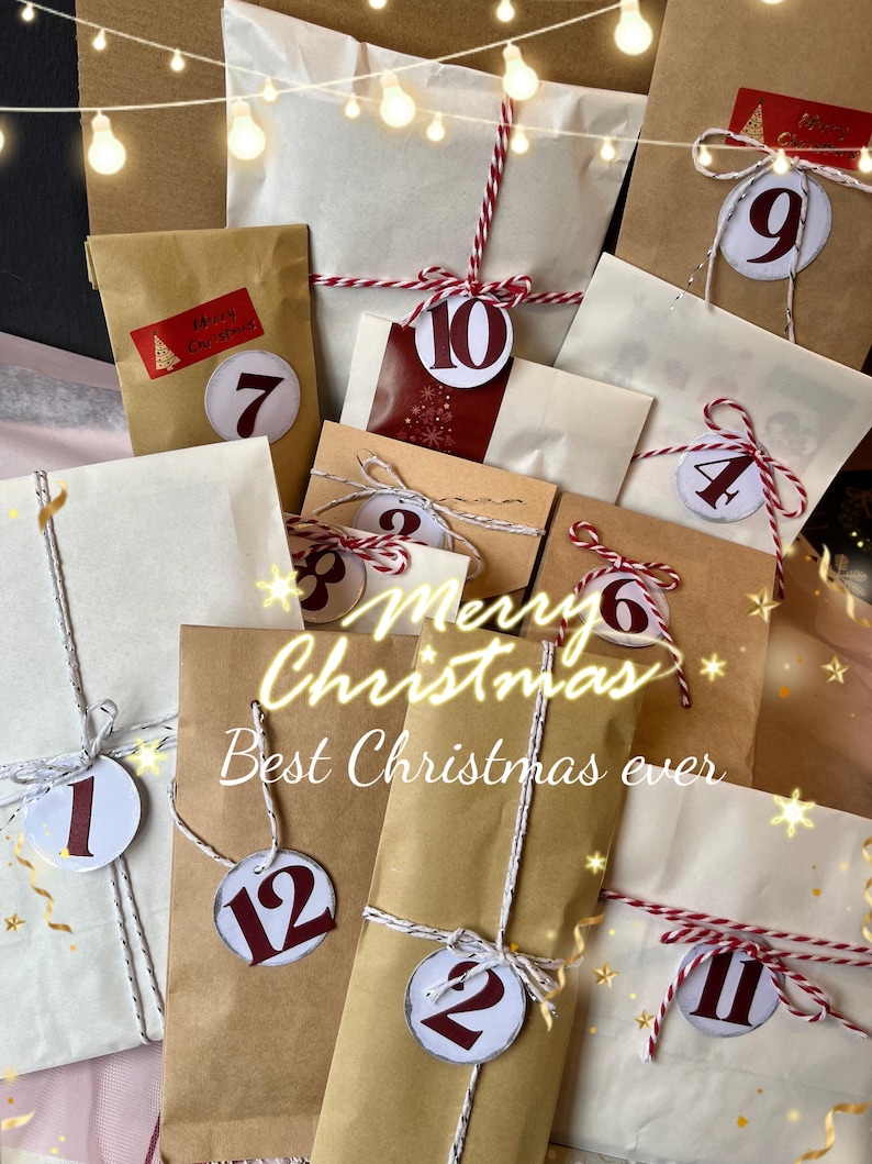 12 Days of Christmas Advent Calendar Journaling Scrapbooking Gift Set ...