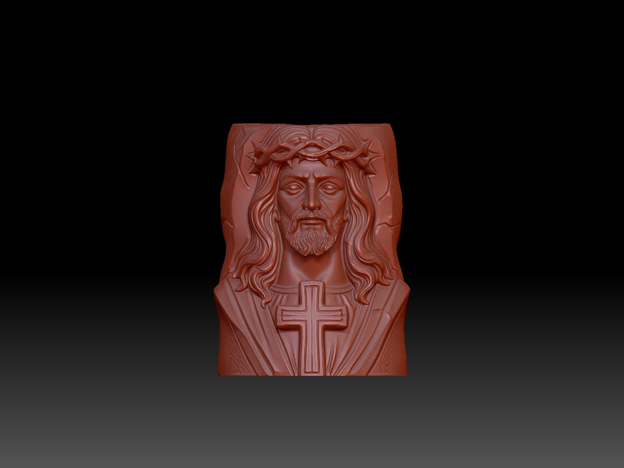 Jesus Christ Pencil Holder STL File | Christian Desk Organizer ...