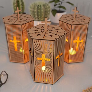 Christian Lantern Laser Cut File: Holy Pilgrim Design (digital Download ...