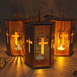Christian Lantern Laser Cut File: Holy Pilgrim Design (digital Download ...