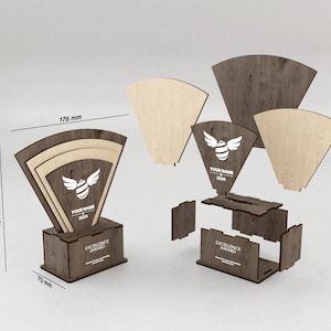 Special Shapes Award Trophy Laser Cut 4 Different Design. Svg Files ...