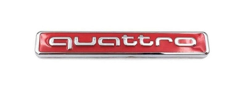 Audi Quattro Badge Red - Etsy