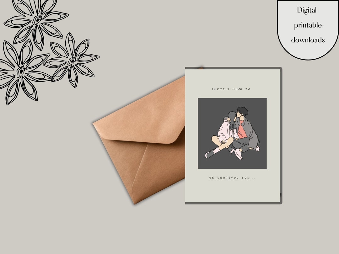 Card for Bae or Boo Printable Anniversary Card Instant - Etsy