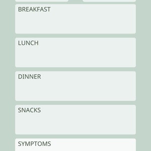 Simple Daily Food Diary for Food Sensitivity and Migraine Triggers ...