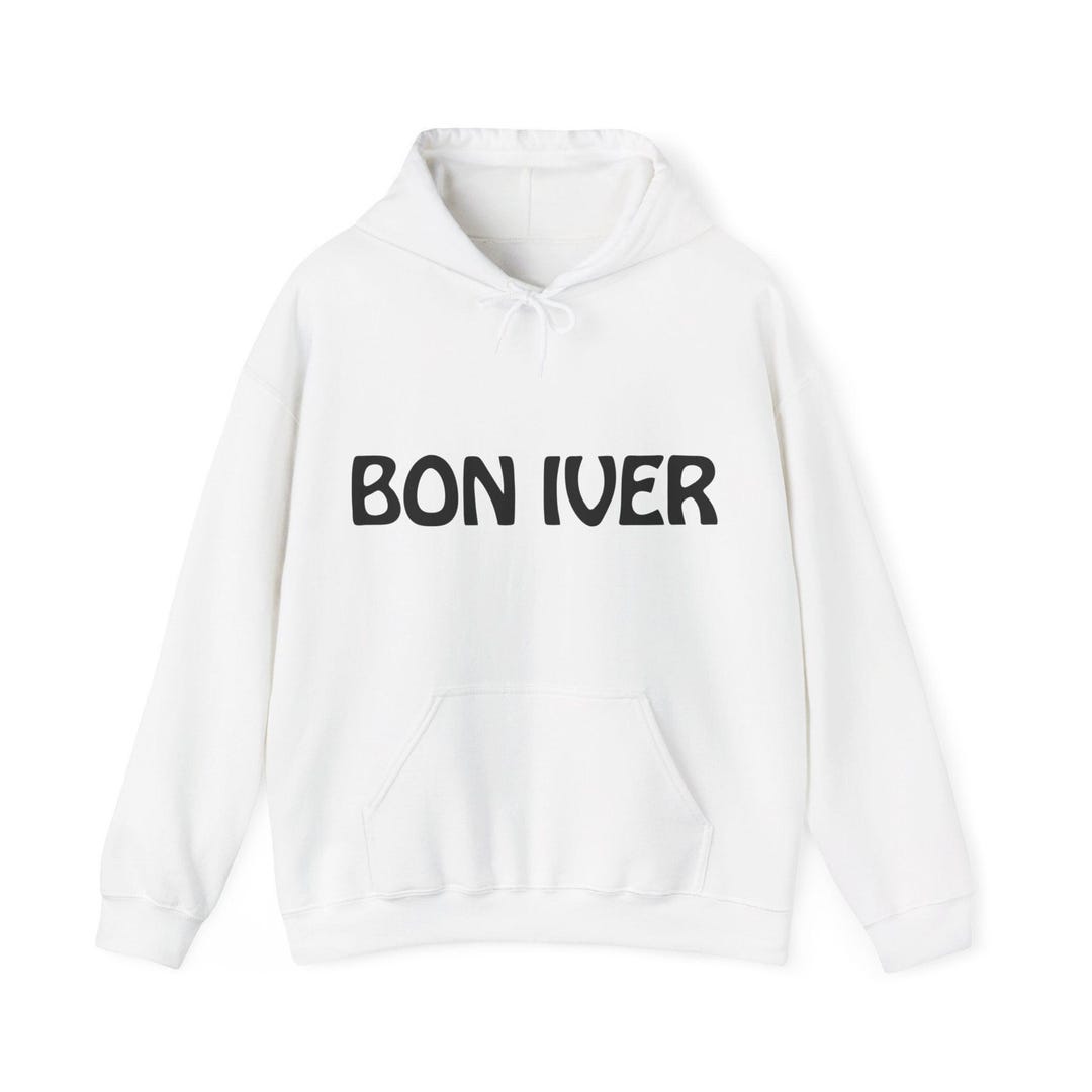 Bon Iver Logo Premium Unisex Hoodie, Music Merch, Tour Merch Birthday ...