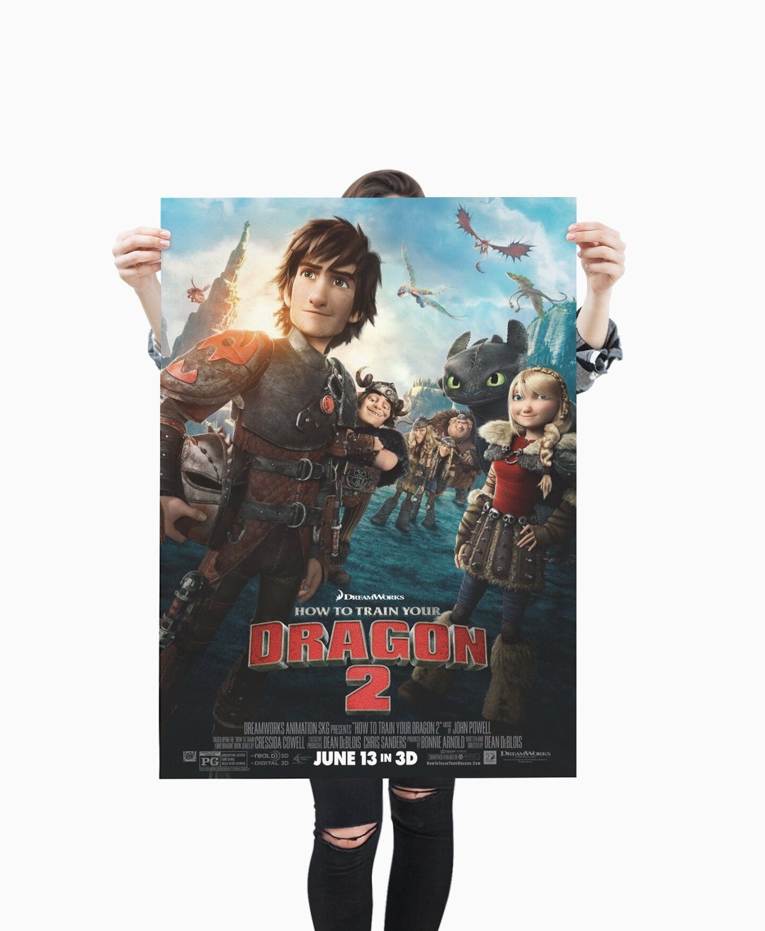How to Train Your Dragon 2 Poster / Premium Matte Vertical Poster - Etsy