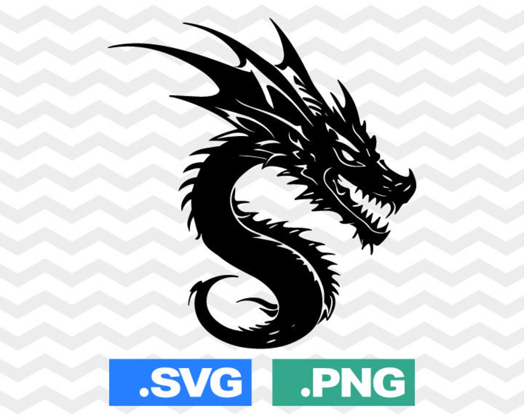 Dragon SVG File Dragon Logo Svg Files Dragon PNG Cut File - Etsy