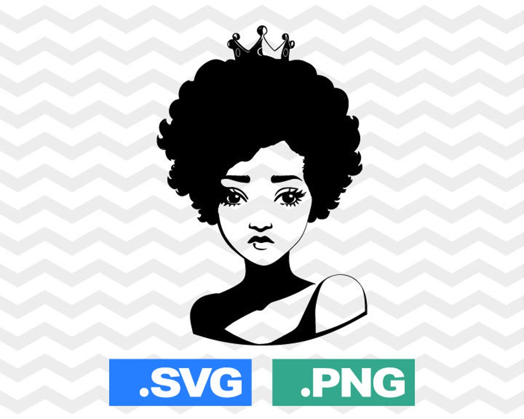 Black Princess Svg File Black Princess Svg Files Afro Black Etsy