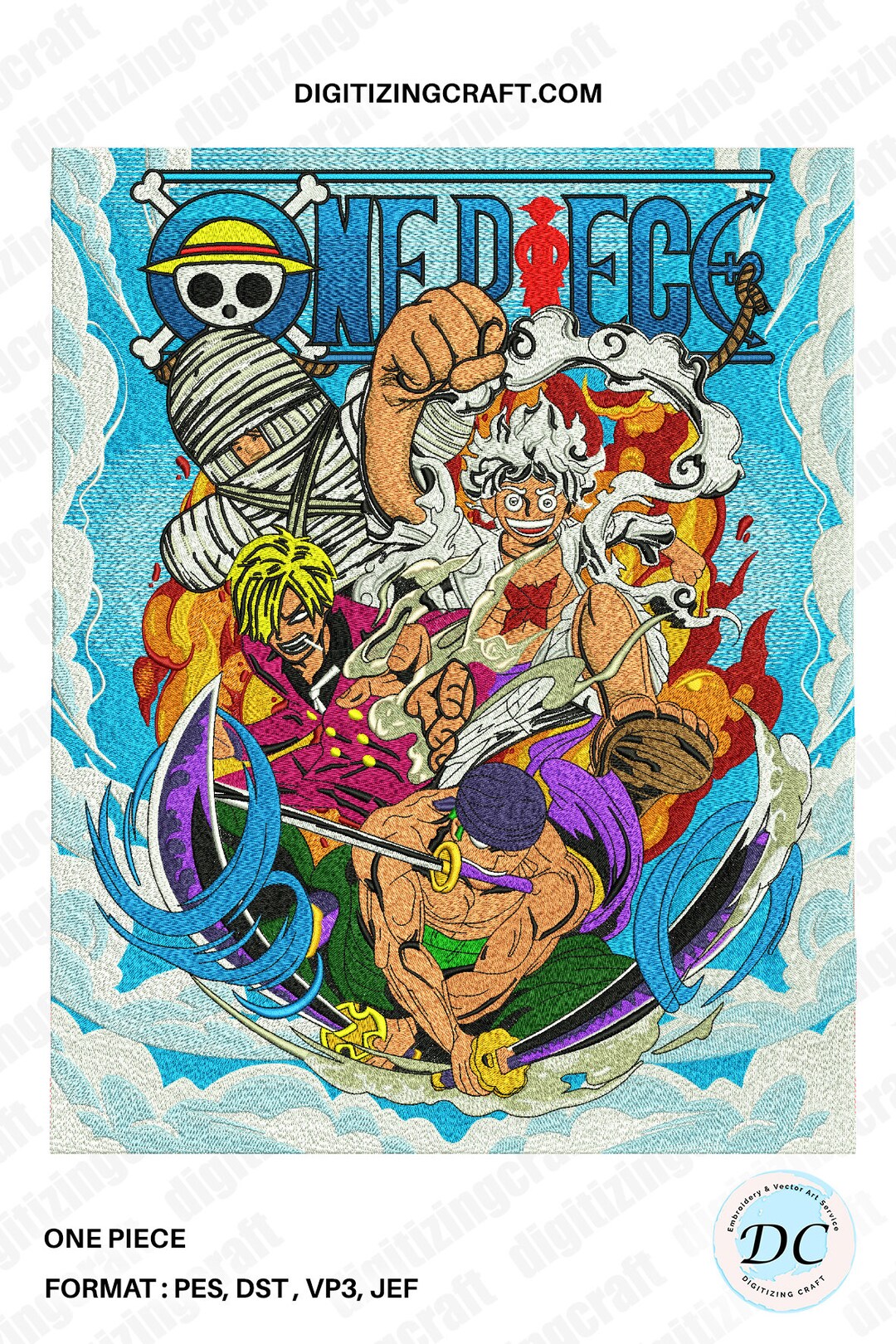 Anime Embroidery Design - Etsy