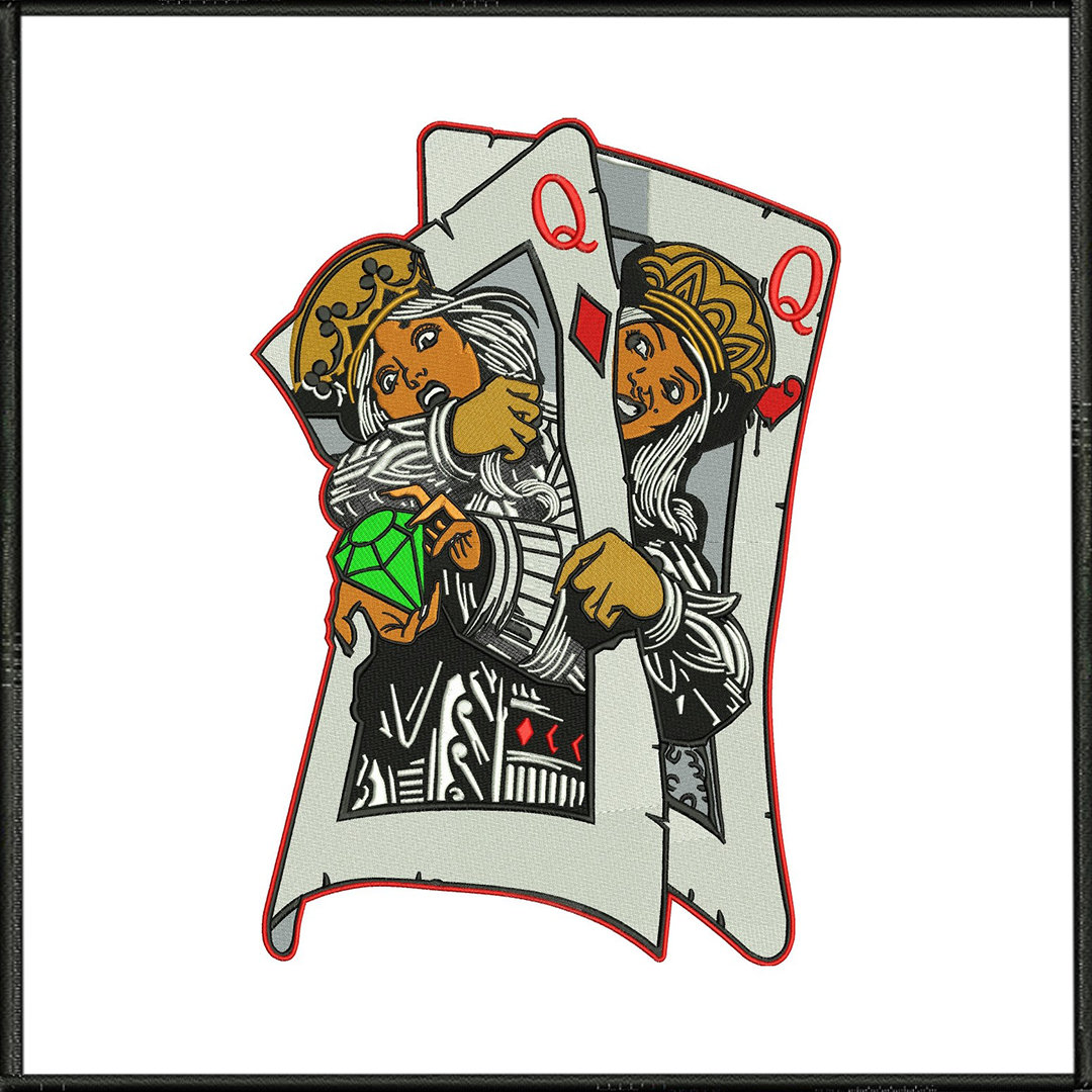 Queen Embroidery Design - Etsy