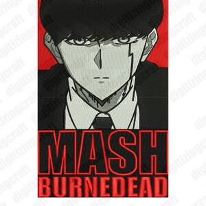 Mashle Embroidery Design File,anime Embroidery File - Etsy