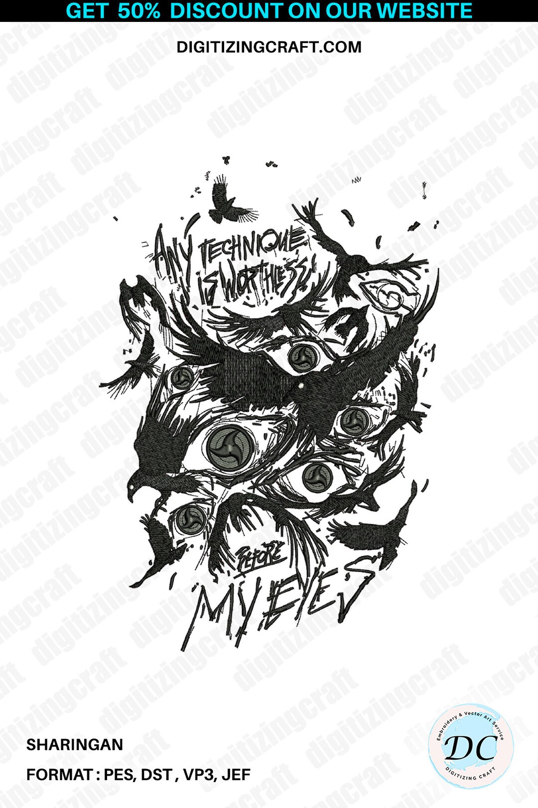 Sharingan Anime Embroidery Design,narut - Etsy