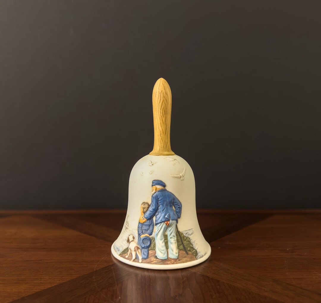 Norman Rockwell Dinner Bell "looking Out to Sea" - Etsy