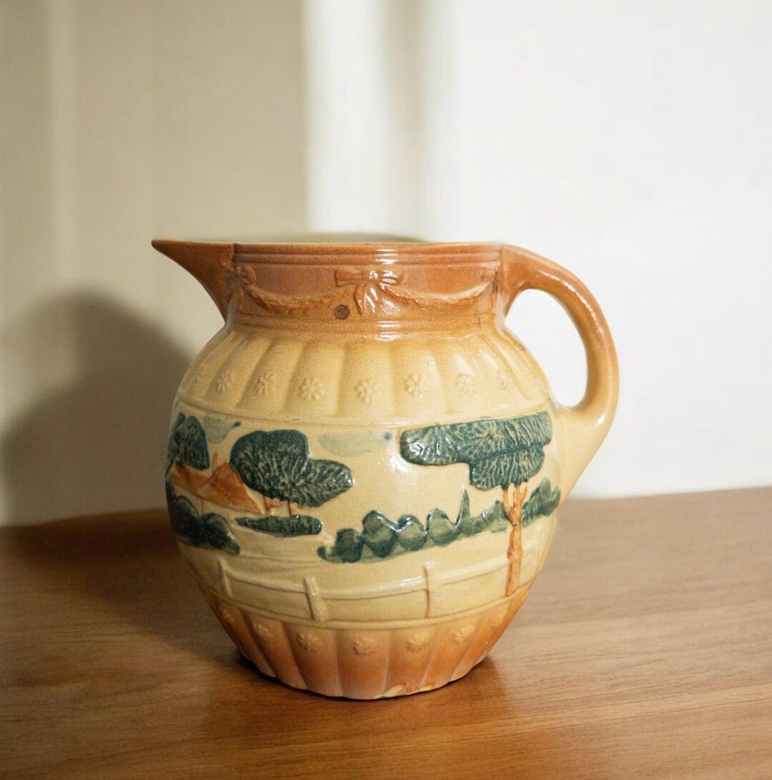 Antique Roseville Pitcher “landscape” - Etsy