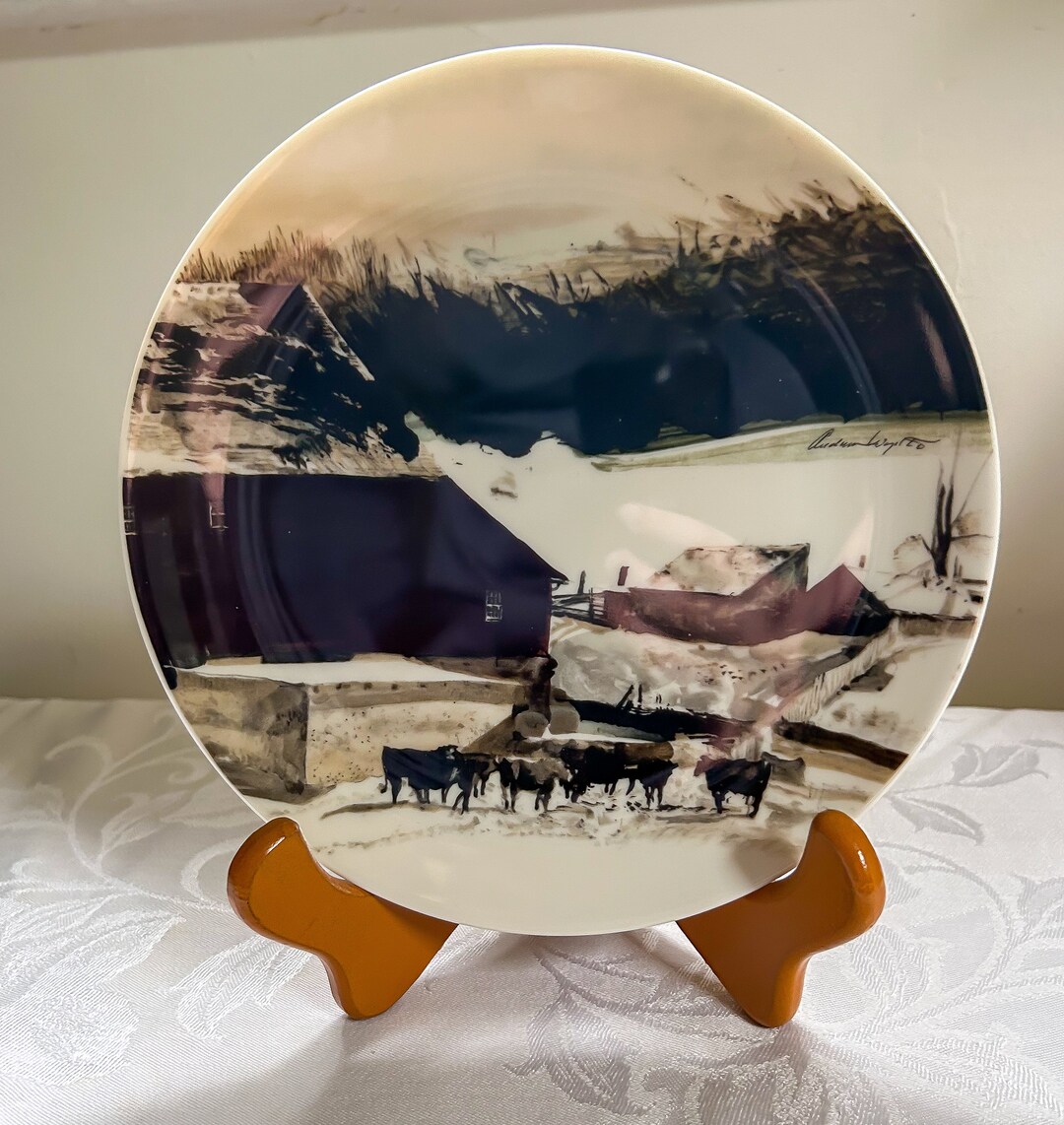 The Andrew Wyeth Plate for Georg Jensen: the Kuerner Farm 1971 - Etsy