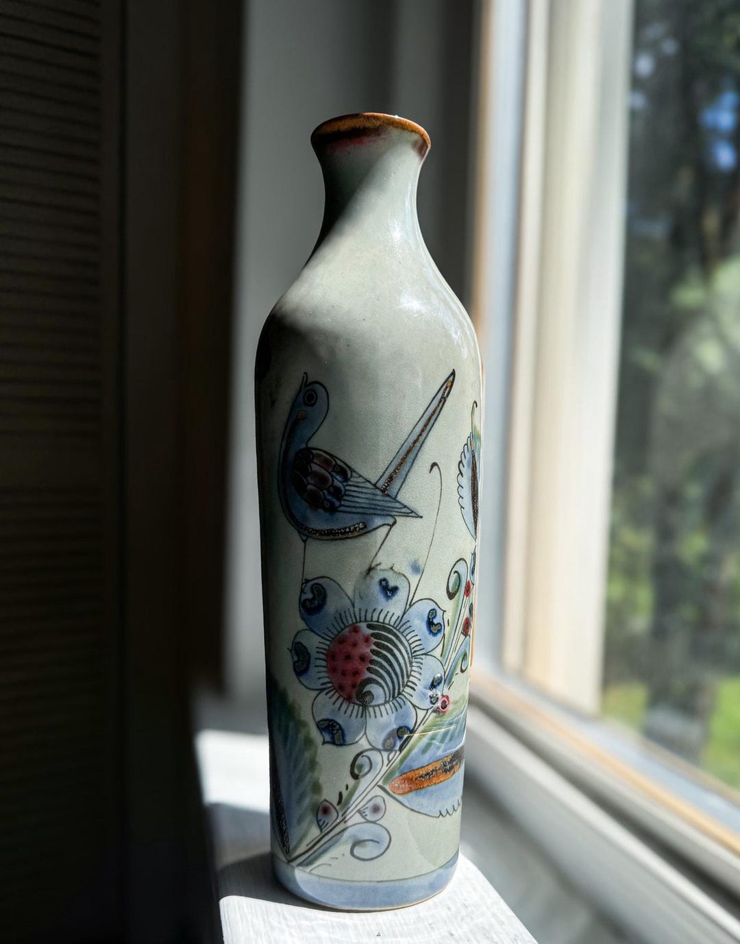 Vintage Ken Edwards Tonala Mexico Stoneware Vase - Etsy
