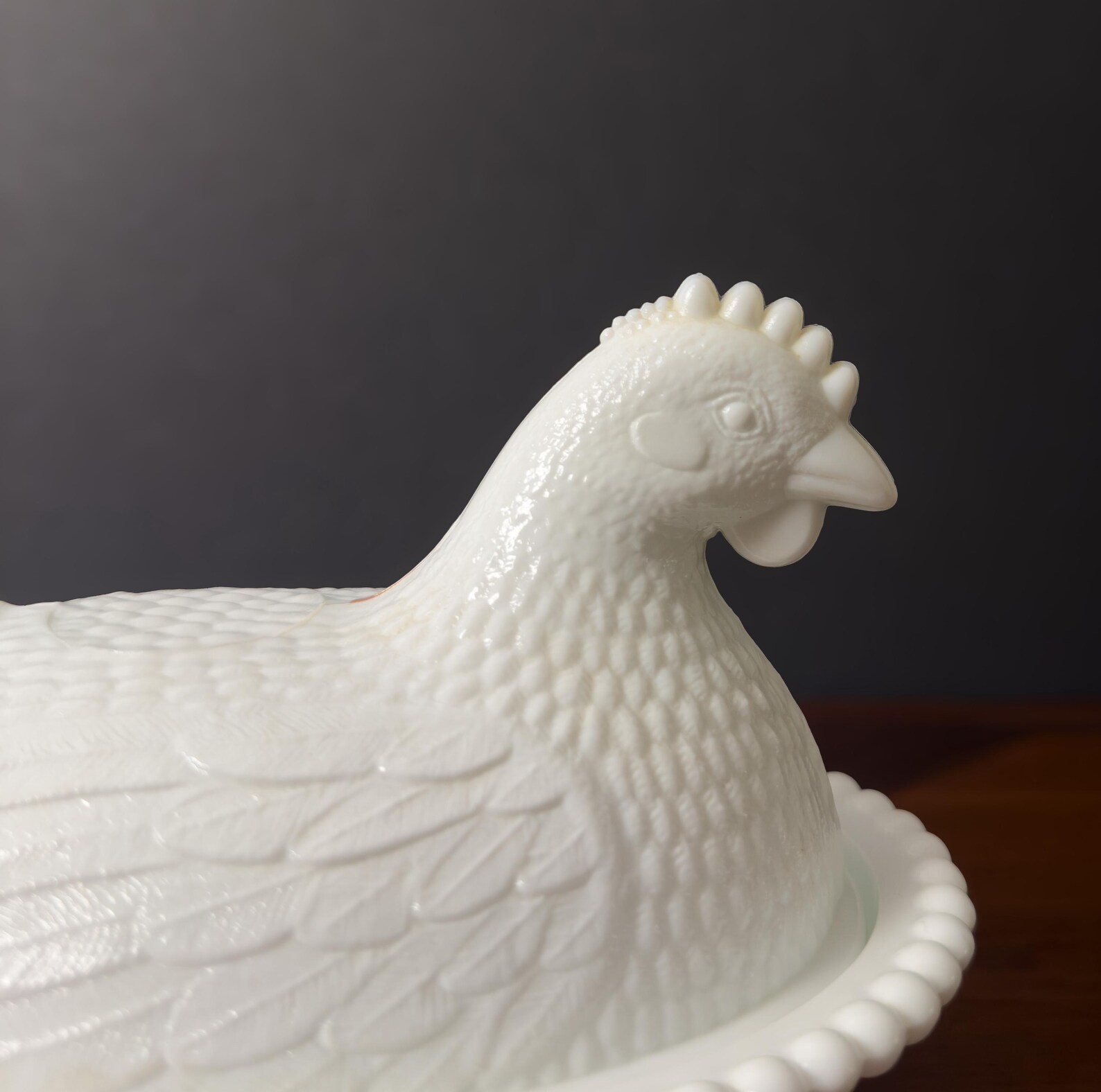 Vintage Milk Glass Large Hen on Nest by Indiana Glass - Etsy