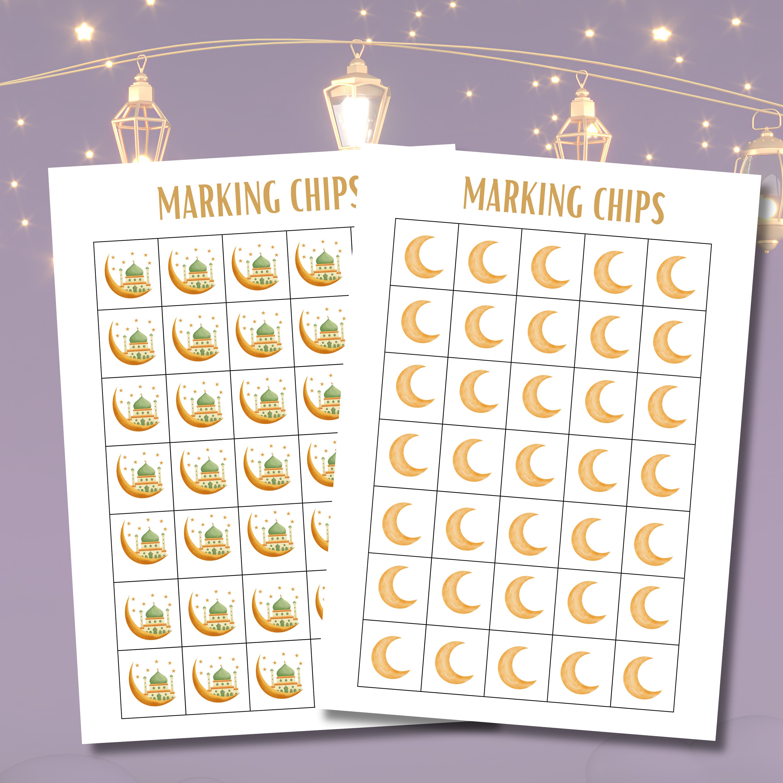 Ramadan Bingo Games Eid Bingo Cards Printable Bingo, Eid Bingo Game ...