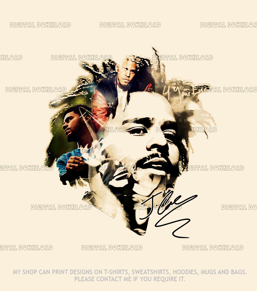 J Cole Png, Vintage J Cole Dreamville Png Bundle, J Cole Svg, Music ...