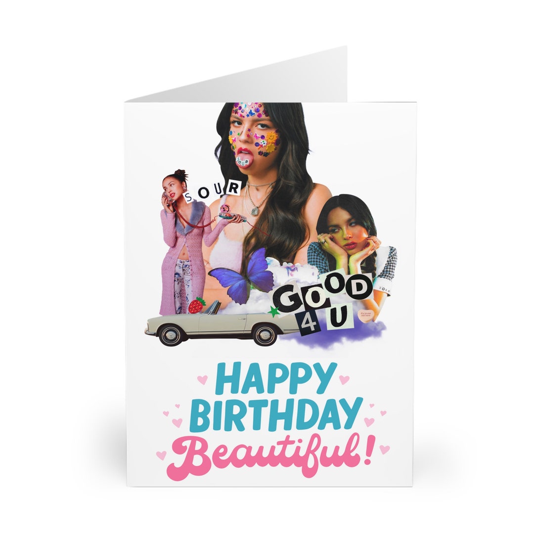 Olivia Rodrigo Birthday Cards for Friends Daughter Neice Who Are Fan of ...