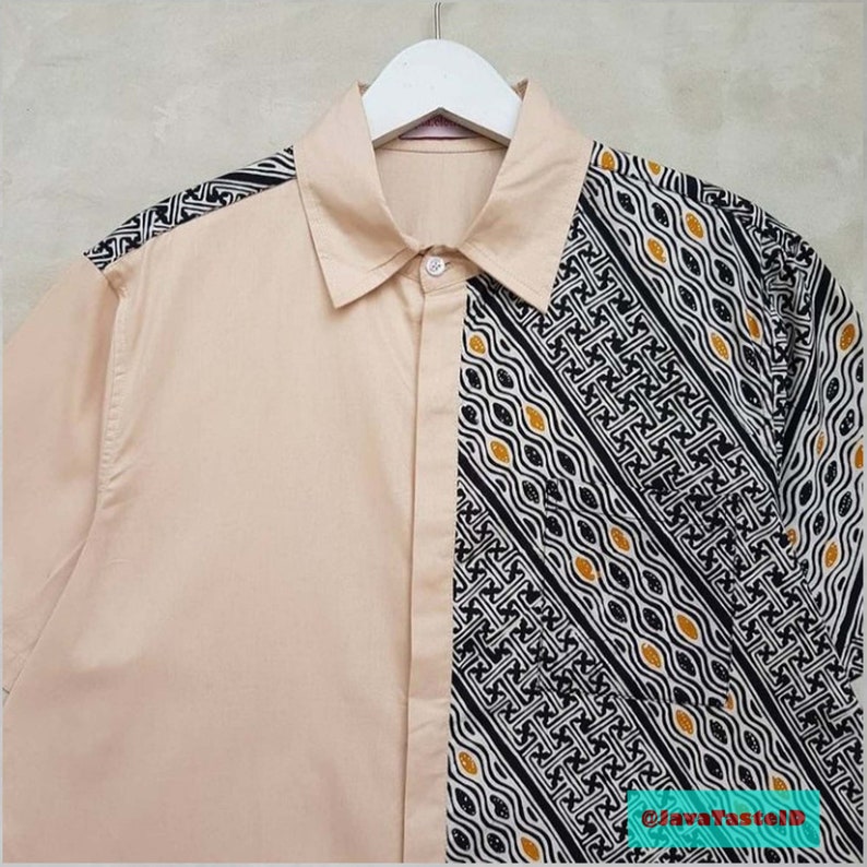 Look Different: Men's Batik Shirt With Charming Elegant Design, Men's ...