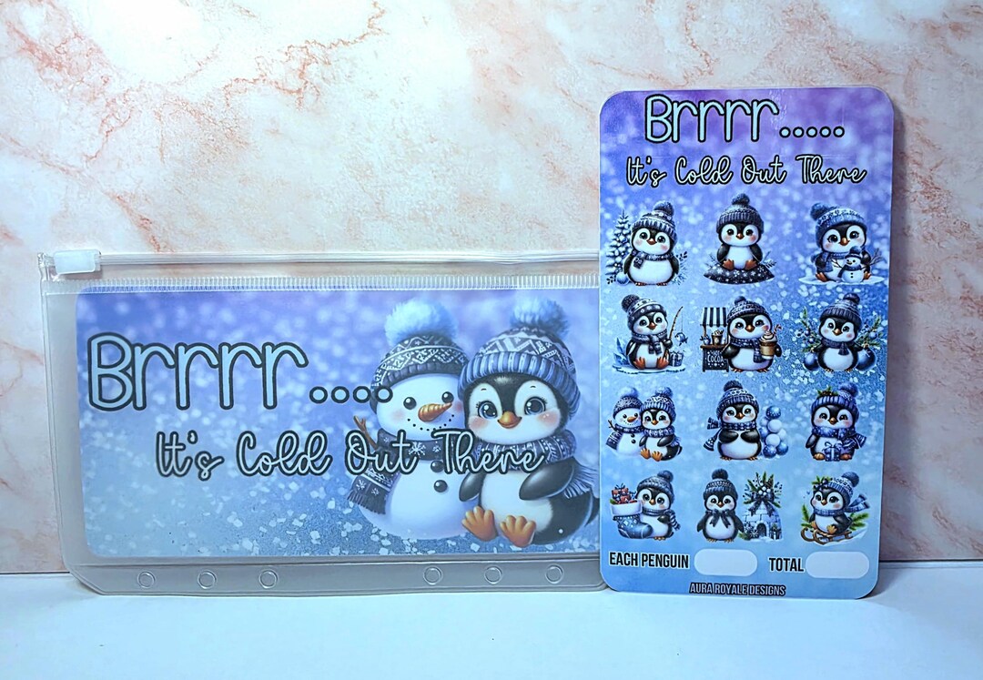 Brrr...it's Cold Out There | Savings Challenge | Reusable | Blank ...