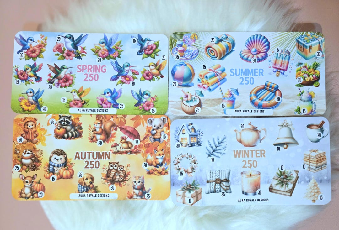 Four Seasons Save 250 Challenge | Savings Challenge | Reusable ...