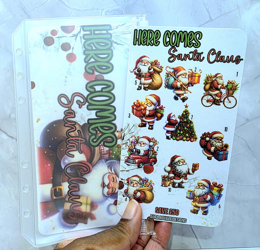 Here Comes Santa Claus | Savings Challenge | Reusable | Budgeting ...