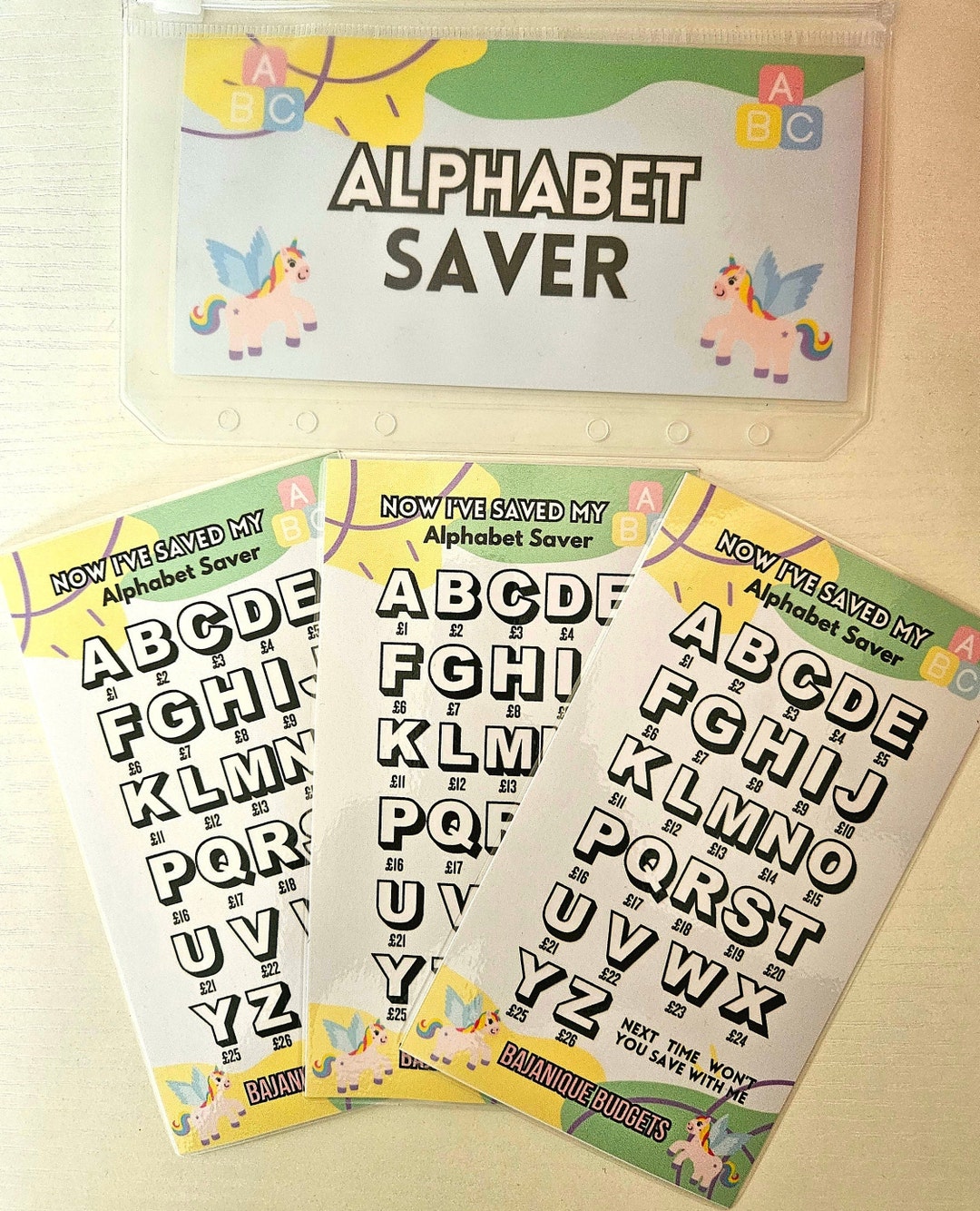 Now I've Saved My Abcs Alphabet Saver Savings Challenge Reusable ...