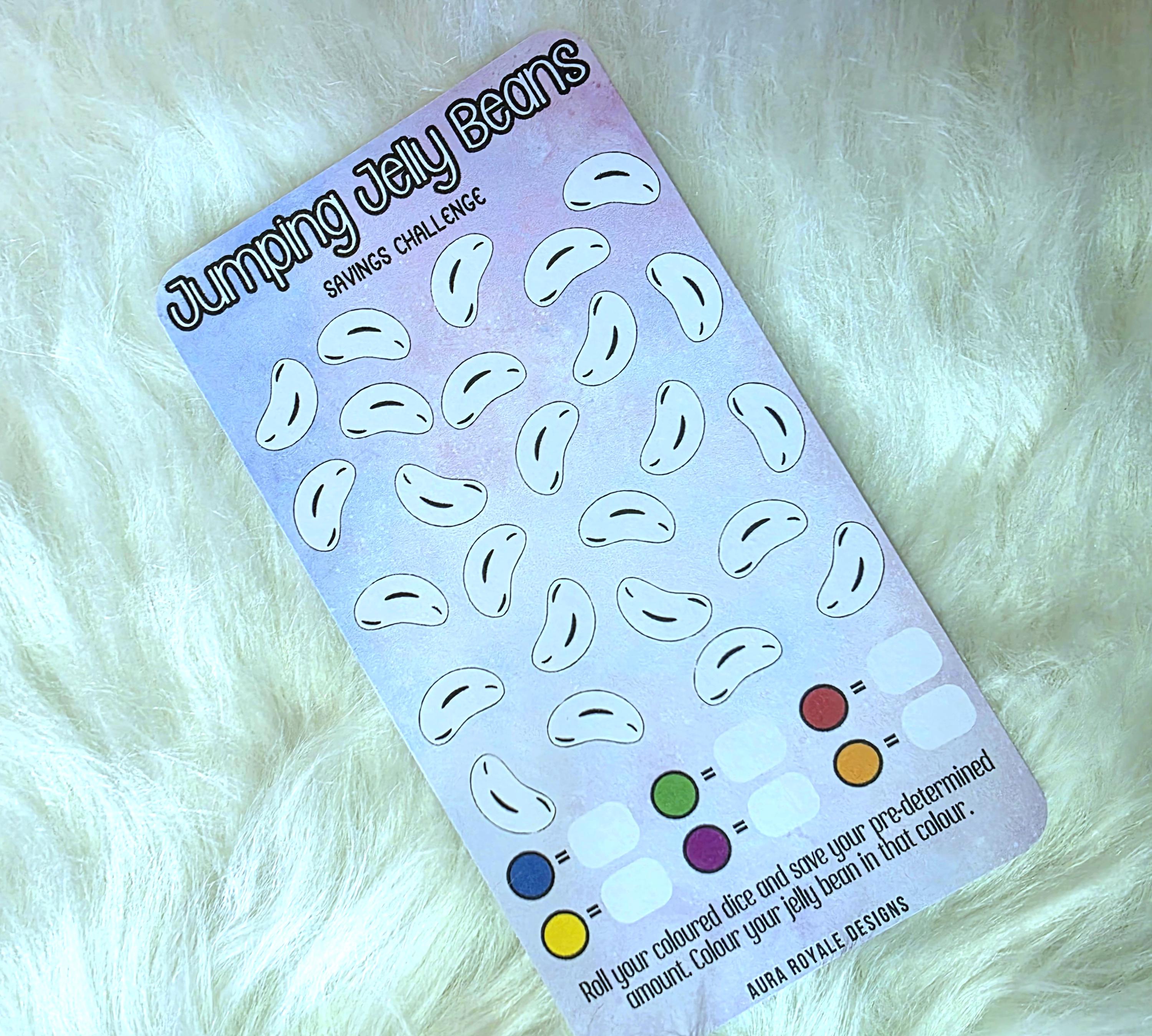 Jumping Jelly Beans | Savings Challenge | Reusable | Blank | Budgeting ...