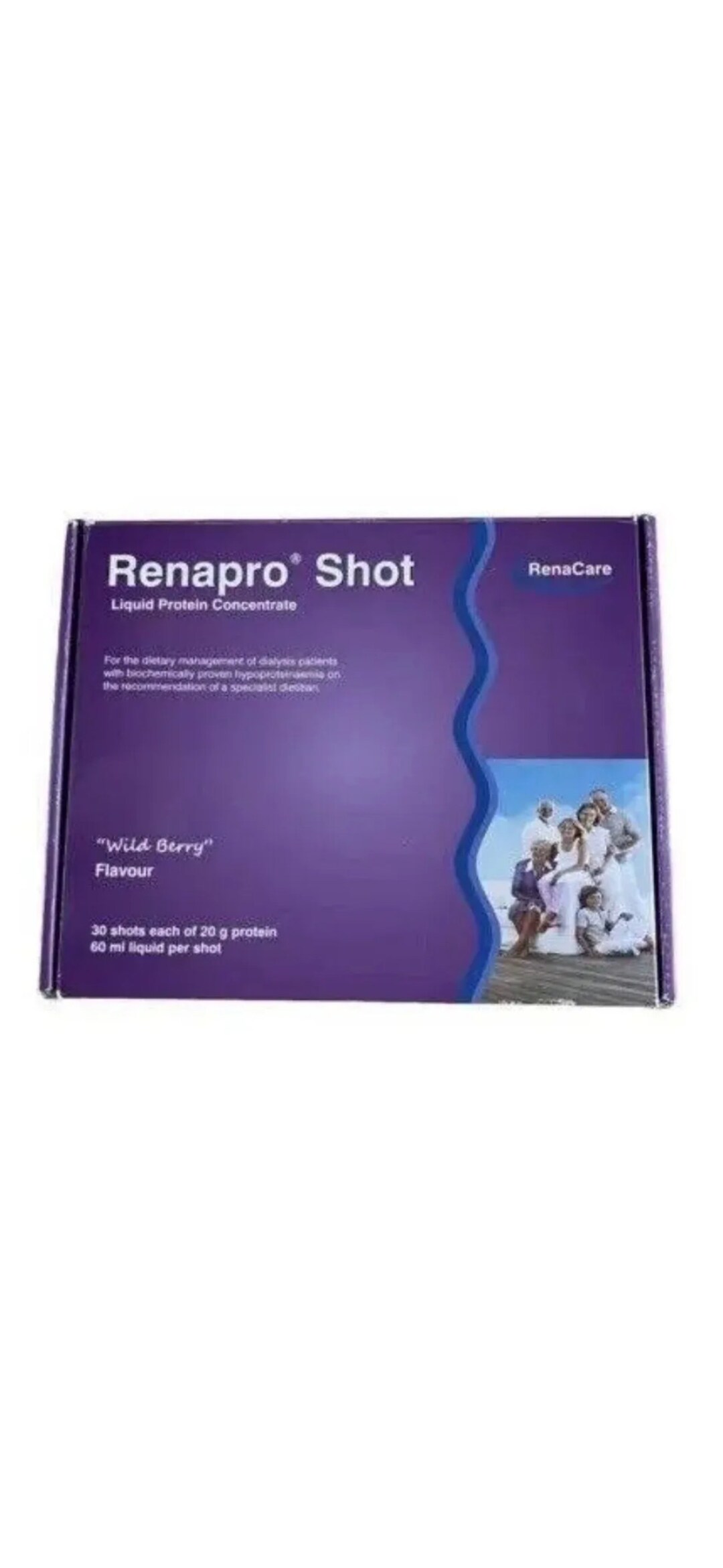 Renapro Wild Berry Shot Liquid Protein CONCENTRATE PACK OF 30 X 60ml ...