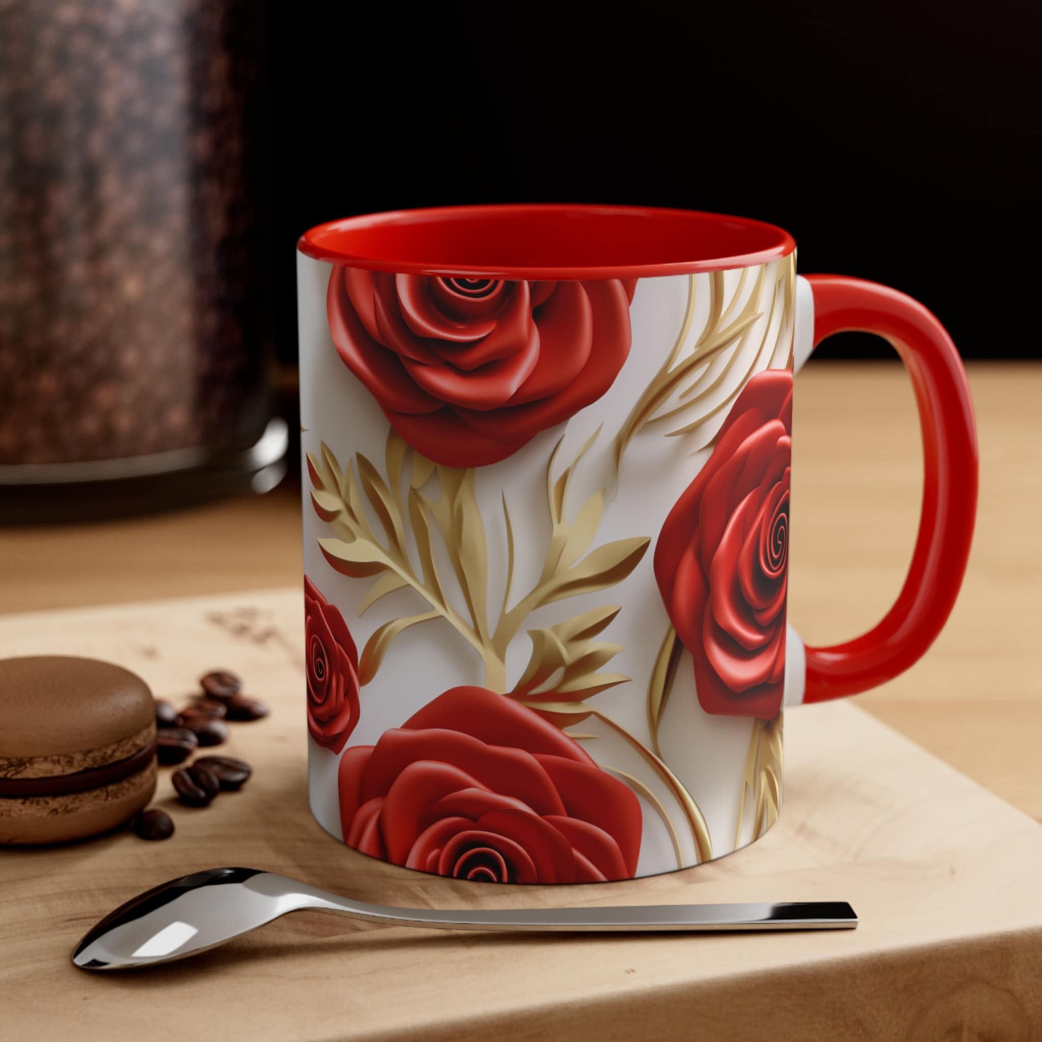 Rose Pattern Coffee Mug, Floral Mug, Most Popular, Gift for Her ...
