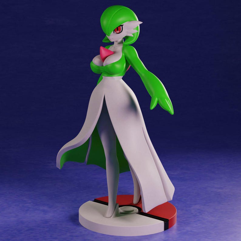Gardevoir 3D Printed Statue Figüre 18cm 7 Inch Tall Hand Painted ...