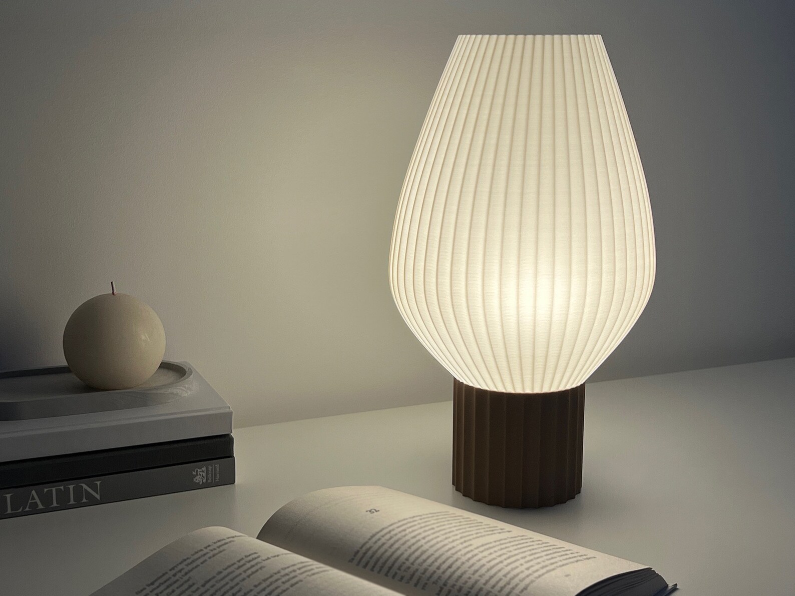 Modern Table Lamp LARMO | 3D Printed Minimalist Desk Lamp for Aesthetic ...