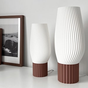 LARMO Modern Table Lamp | 3D Printed Minimalist Desk Lamp for Aesthetic ...