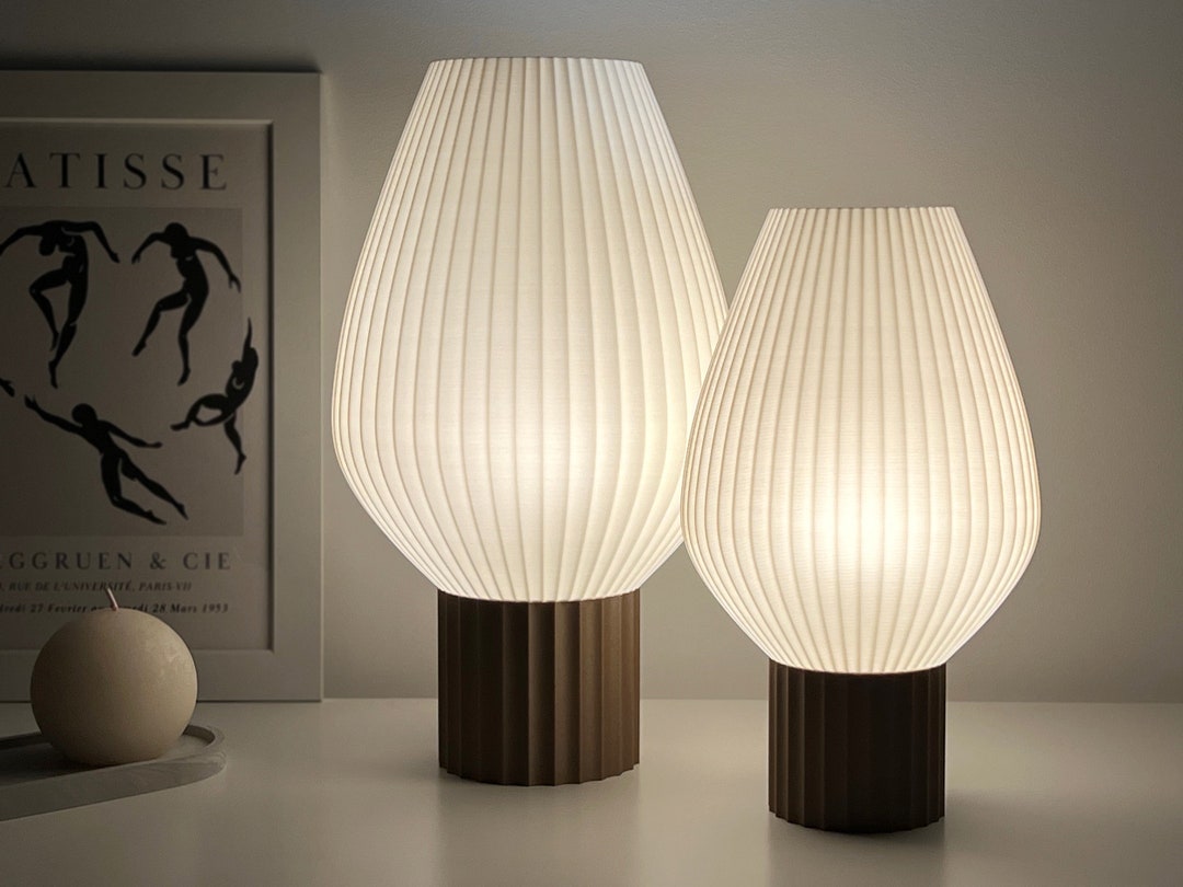 Modern Table Lamp LARMO | 3D Printed Minimalist Desk Lamp for Aesthetic ...