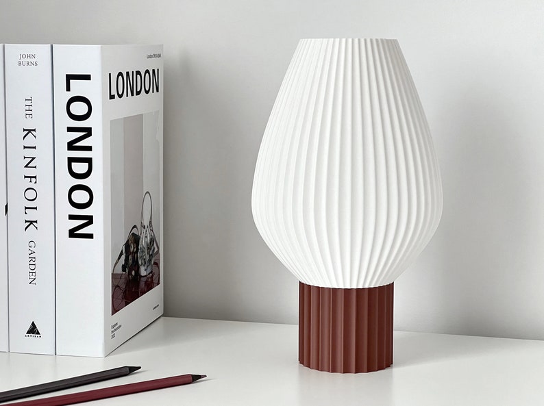 LARMO Modern Table Lamp | 3D Printed Minimalist Desk Lamp for Aesthetic ...