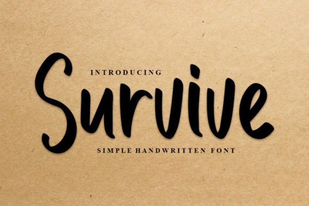 Survive Font, Script Beautiful Font, Vintage Cheap Font, Retro ...