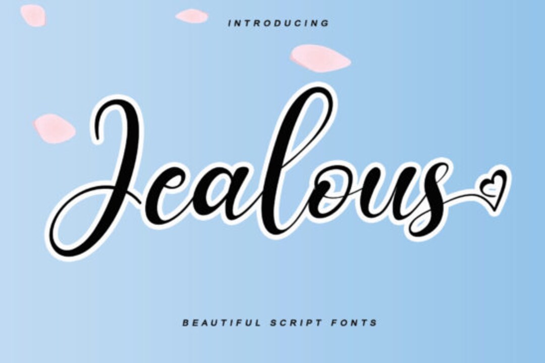 Jealous Font, Classic Font, Handwritten Font, Display Font, Calligraphy ...