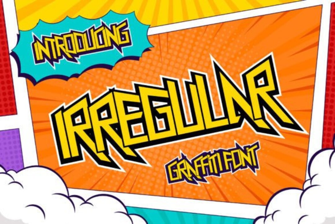 Irregular Font, Unique Handwritten Font, Classic Serif Font, Retro ...