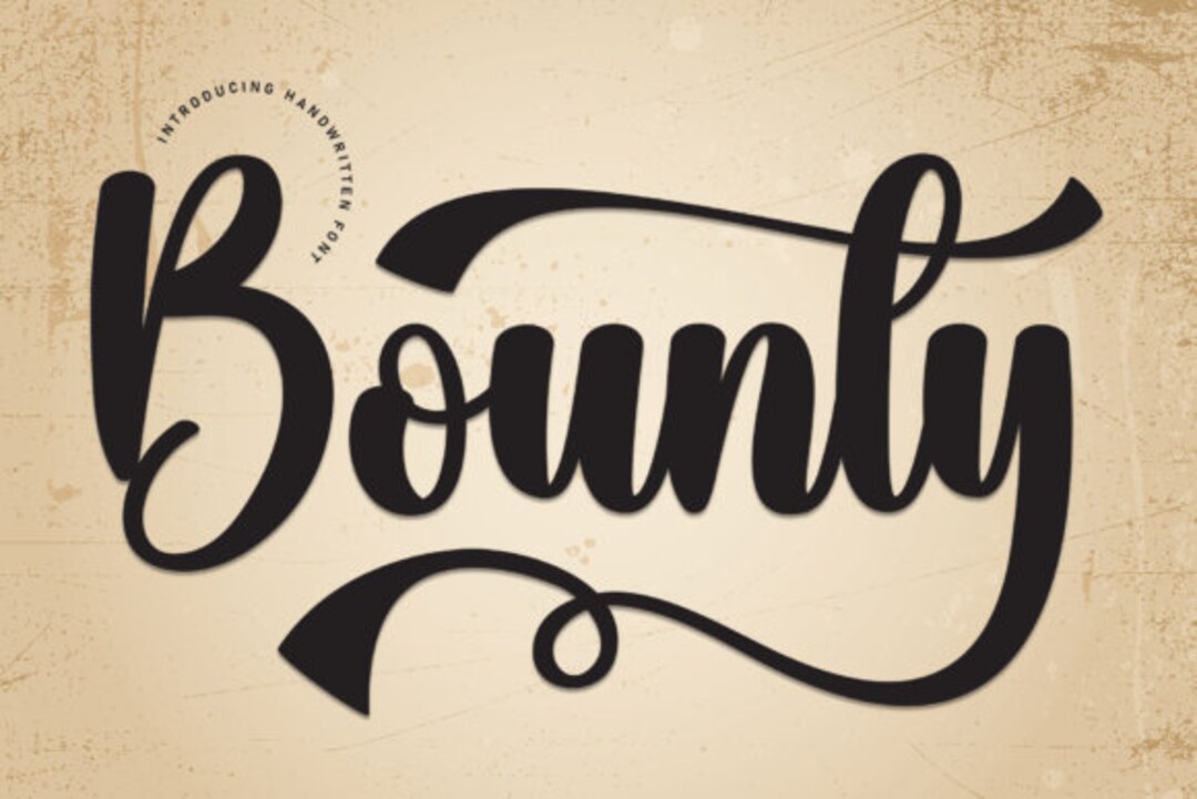 Bounty Font, Handwritten Font, Note Font, Modern Font, Branding Font ...