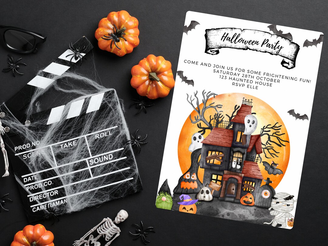 Spooktacular Halloween Party Digital Invitation That You Can Customise ...