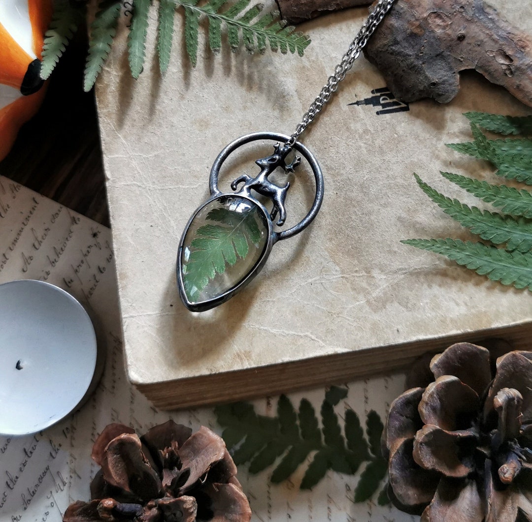 Fern Necklace Cottage Core Jewelry Real Plant Jewelry - Etsy