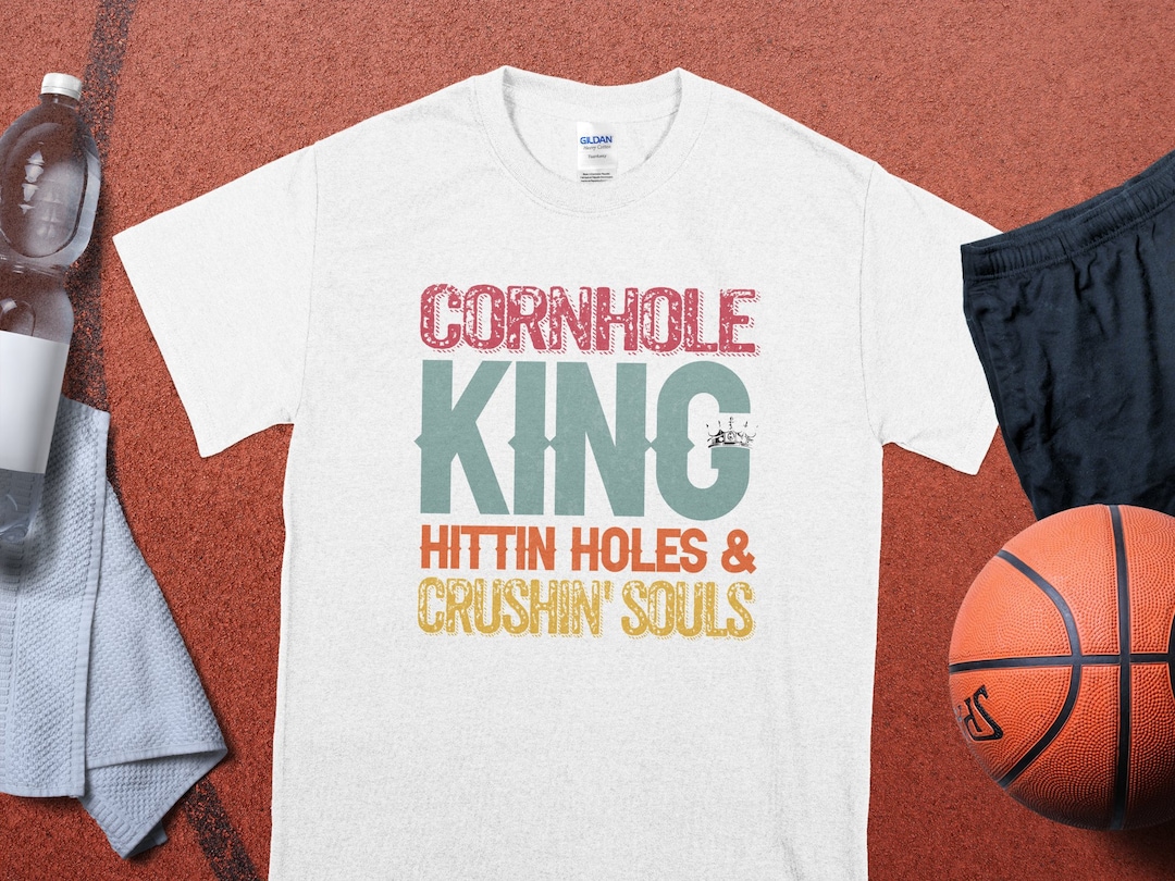 Cornhole King T-shirt, Cornhole Shirt, Cornhole Gift, Tailgating Shirt ...